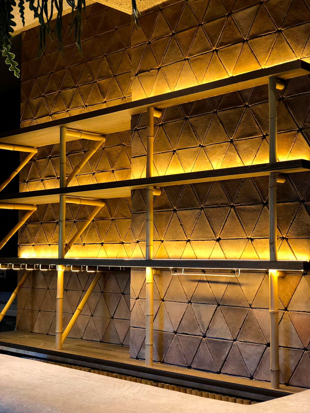 La Santita restaurant: terracotta wall tiles capture the essence of Mexico