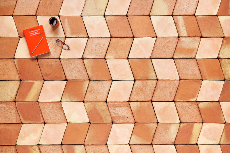 Rombo Penrose 20 wide - Handmade rhomboid terracotta tiles - todobarro