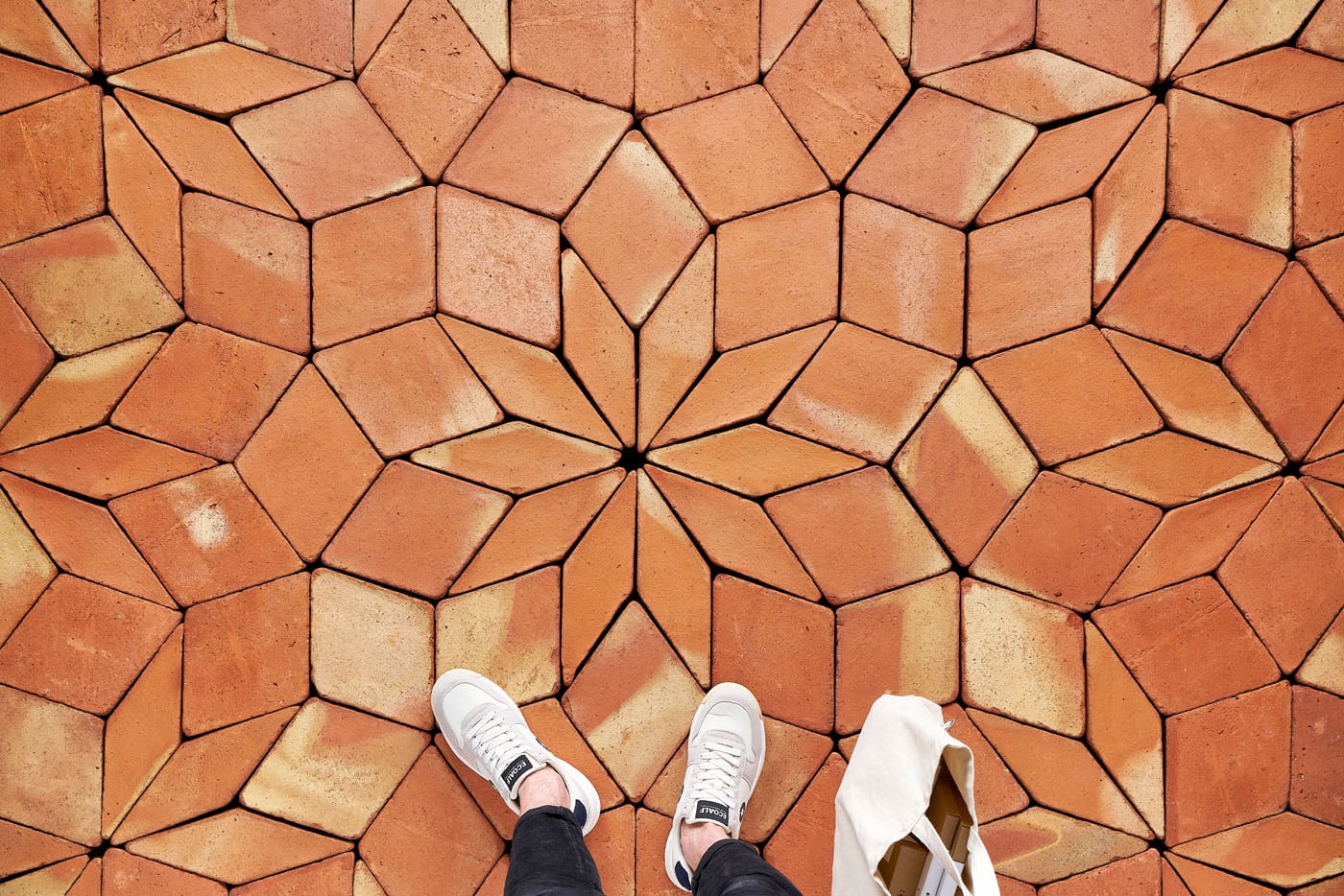 Penrose 10 points - Handmade terracotta tiles - todobarro